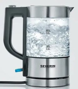 Severin WK 3472 stříbrná / Rychlovarná konvice / 1100W / 0.5 l