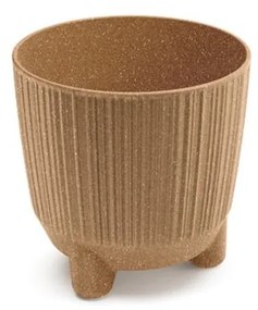Květináč RYFOS N ECO WOOD hnědý matný