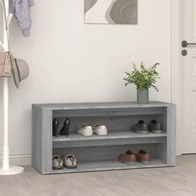 Fionshop 262800587 Botník betonově šedý 100 x 35 x 45 cm kompozitní dřevo