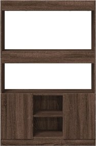 Skříň highboard hnědý dub 92 x 33 x 140 cm kompozitní dřevo 3309615