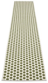 Vinylový koberec Pappelina NOA Dark Olive/Vanilla/Warm Grey Edge velikost: 70x350cm