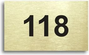 ACCEPT Číslo na dveře - typ 03 (50x30mm) - bílá tabulka - barevný tisk
