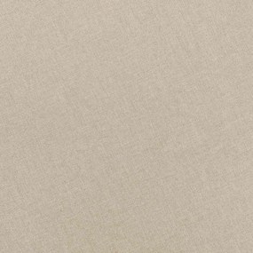Křeslo s podnožkou krémové textil 320160