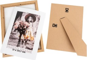 FANDY Dřevěný fotorámeček Bevel 21x29,7 2 hnědý