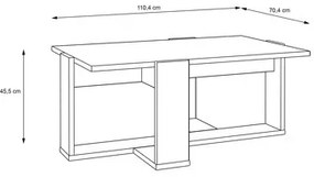 Konferenční stolek s bílou deskou COFFEE TABLES