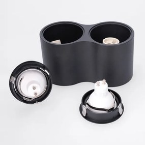 BRILAGI - Bodové svítidlo MIA DOUBLE 2xGU10/30W/230V černá