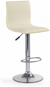 Nastavitelná vysoká barová židle Ocelová Krémová OCER