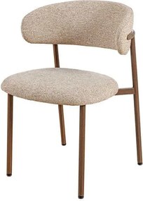 Designová jídelní židle Harding taupe béžová / hnědá