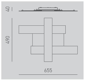 Gea Luce DOHA P P N - LED Stropní svítidlo DOHA LED/30W/230V 65,5 cm černá