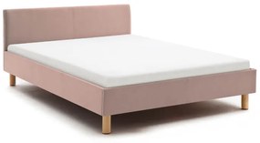 Čalouněná postel adela 140 x 200 růžová MUZZA