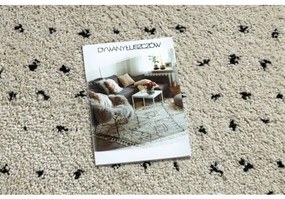 Dywany Luszczow Kusový koberec BERBER SYLA B752 krémový s tečkami Rozměr koberce: 70 x 250 cm