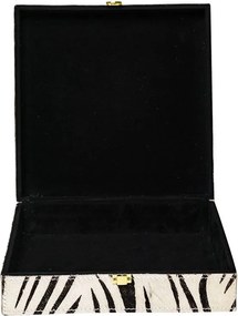 Zebra Bijoux box z hovězí kůže (sada 3ks) - 25,5*25,5*8cm