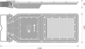 Solární pouliční LED svítidlo s pohybovým čidlem LEDVANCE STREETLIGHT ECO SOLAR 15W 4000K 2400lm IP65 dálkový ovladač