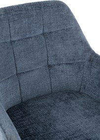 Modrá jídelní židle Louna - 56*58*85 cm