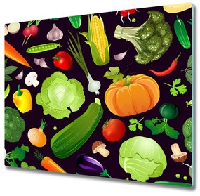 Skleněná krájecí deska Barevné zeleniny