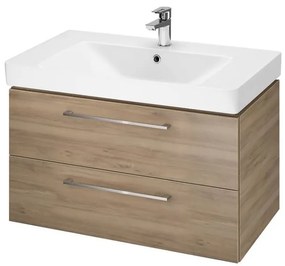 Cersanit - SET B280 LARA MILLE SLIM 60 (SKŘÍŇKA + UMYVADLO), Ořech, S801-319-DSM