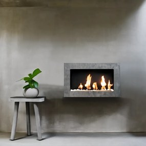 BIOFLAME biokrb Easy S Open Imitace beton 65x40 cm