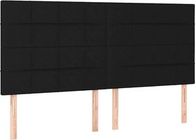 Box spring postel s matrací černá 180x200 cm textil 3136615