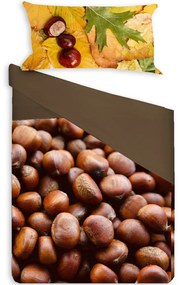 3D italské povlečení 100% bavlna Castagne - 140x200 / 70x90 cm