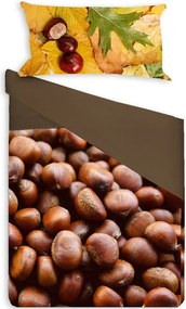 3D italské povlečení 100% bavlna Castagne - 140x200 / 70x90 cm