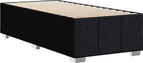 Rám postele bez matrace černý 100 x 200 cm textil 3284813