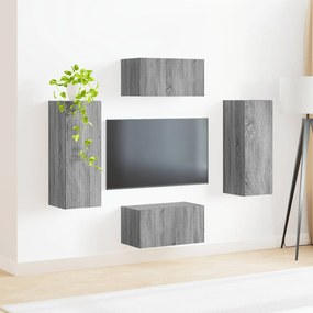 Sestava TV skříněk 2 ks Šedá Sonoma Kompozitní dřevo 3408976