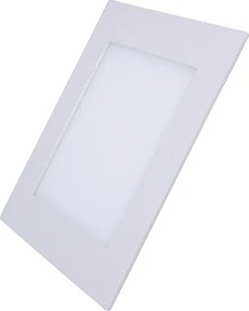 LED mini panel, podhledový, 6W, 400lm, 4000K, tenký, čtvercový, bílý