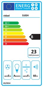 Vestavná digestoř 480 m³/h hliník nerezová ocel,  51024