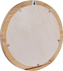Nástěnné zrcadlo 40 cm teak kulaté 288805