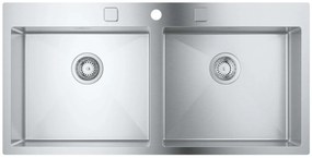 Grohe - Dřez K800, 102x51 cm, kartáčovaná nerez 31585SD1