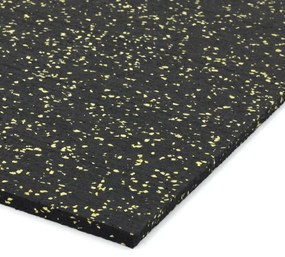 Černo-žlutá podlahová guma (deska) FLOMA FitFlo SF1050 - 200 x 100 x 0,8 cm