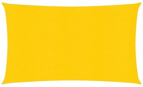 Stínící plachta obdélníková HDPE 2 x 5 m Dekorhome Žlutá