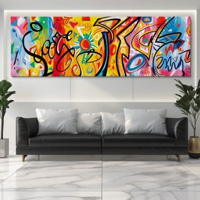 Obraz na plátně - Divokými kontrasty FeelHappy.cz Velikost obrazu: 210 x 70 cm