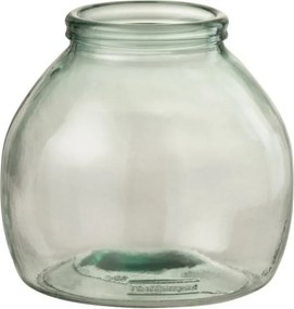 Skleněná váza z recyklovaného skla Huggo - Ø 21*20 cm