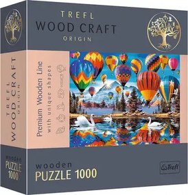Trefl Wood Craft Origin - Puzzle - Barevné balóny / 1000 dílků / 51.9