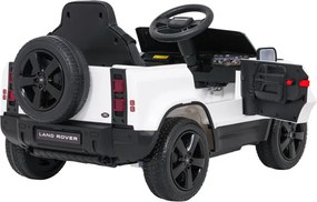 Elektrické autíčko Land Rover Defender bílé