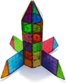 MAGNA-TILES® Magnetická stavebnice Clear Colours / 100 dílků