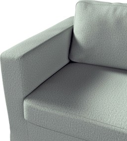 Potah na pohovku IKEA  Karlstad 3-místná, nerozkládací, dlouhý barva zelená látka pletený vzor
