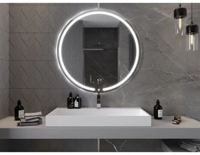 Mexen Rose, LED koupelnové zrcadlo s podsvícením 100x100 cm, 6000K, ochrana proti zamlžování, 9810-100-100-611-00