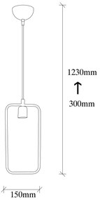 OPVIQ Závěsné osvětlení GEONNI 15cm 527ABY1712