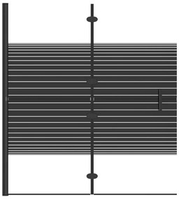 vidaXL Marketos Skládací sprchový kout ESG 120 x 140 cm černý