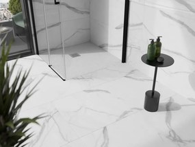 Mexen Stone+, čtvercová vanička z minerálního kompozitu 80 x 80 cm, bílá, 44108080