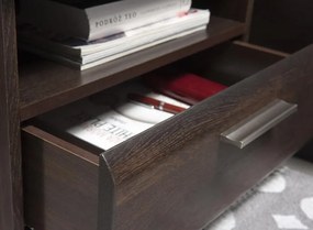 Casarredo - Komfort nábytek Vitrína PORTI P-12, masiv dub čokoládový