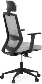 Ergonomická kancelářská židle AURELIE - šedá síťovina