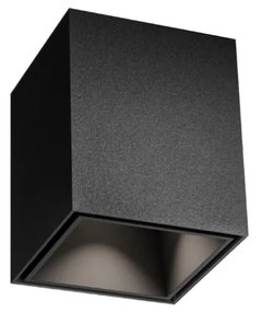 Wever & ducré čtvercové stropní stropní svítidlo box mini ceiling surf 1.0 led 1800-3000k b-b tree černá matná