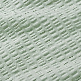 Krepové perkálové povlečení Jednobarevné - světle zelené Velikost: 140 x 200 + 70 x 90