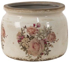 Květináč obal  ROSE vintage patina Clayre & Eef