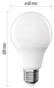 Emos lighting LED žárovka Classic A60 / E27 / 9,5 W (75 W) / 1055 lm / neutrální bílá 1525733473