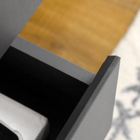 HOMCOM Nízký bufetový úložný kabinet na skandinávských nohách - 2 dveře, 3 zásuvky - 120 x 40 x 80 cm - antracitově šedý | Aosom