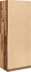 Šatní skříň old wood 80 x 50 x 200 cm kompozitní dřevo 3307727